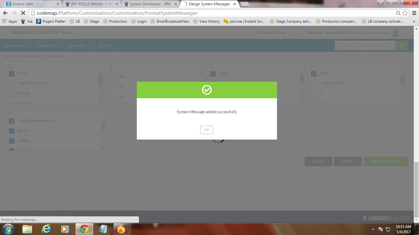 Nf 1285 Ui Refresh Form Builder On Click Of Cancel Button Form Is Saving Workterra Jira